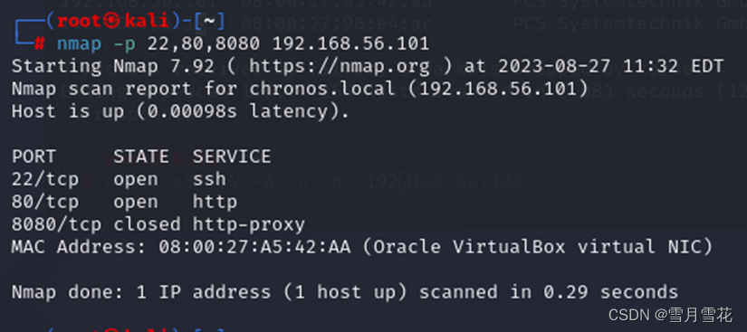 学习nmap的一些使用方法分享_nmap设置扫描速度-CSDN博客