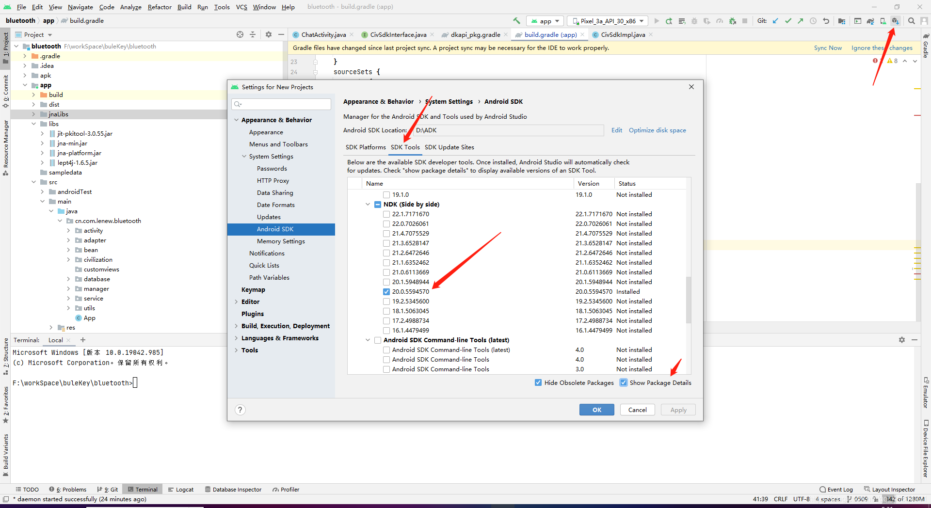 Android studio ：No version of NDK matched the requested version_no version of ndk matched the ...