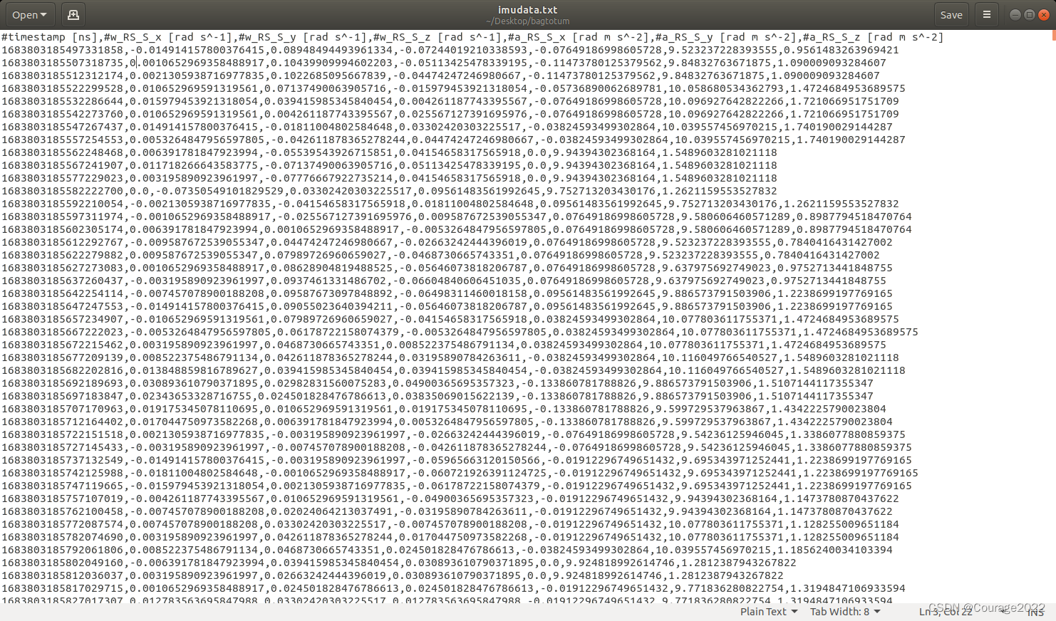 T265录制的rosbag拆包：拆IMU序列和图像序列方法以及如何制作双目euroc、双目tum数据集_rosbag转化图像序列-CSDN博客