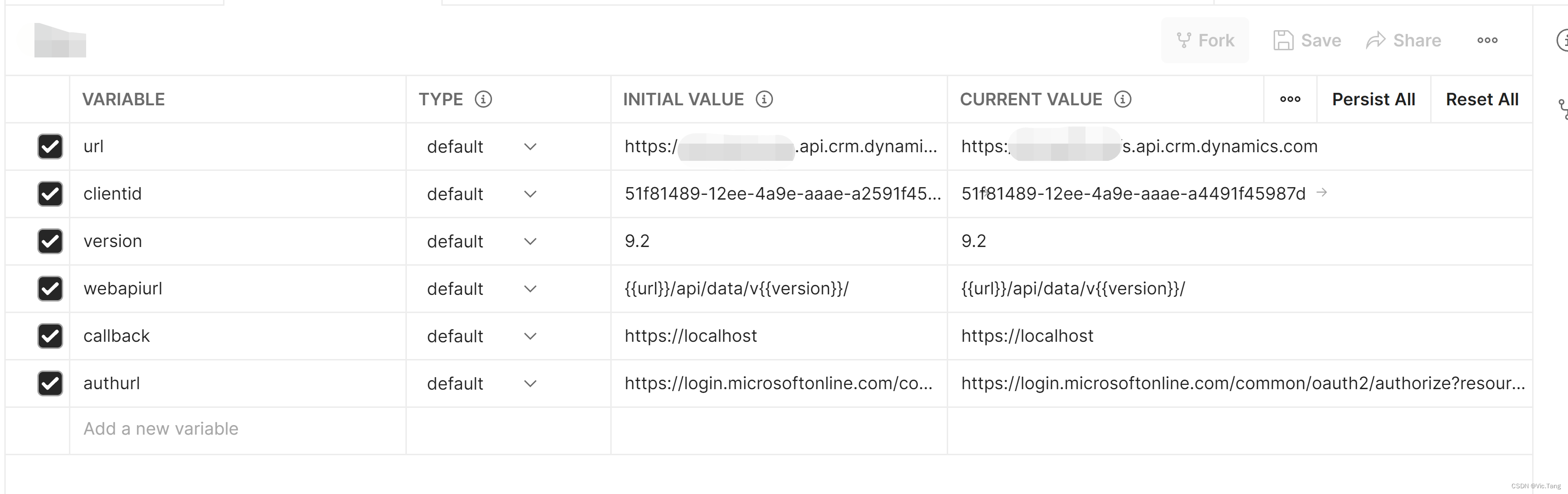 Dynamics 365 设置Postman environment For WebAPI_postman访问d365-CSDN博客