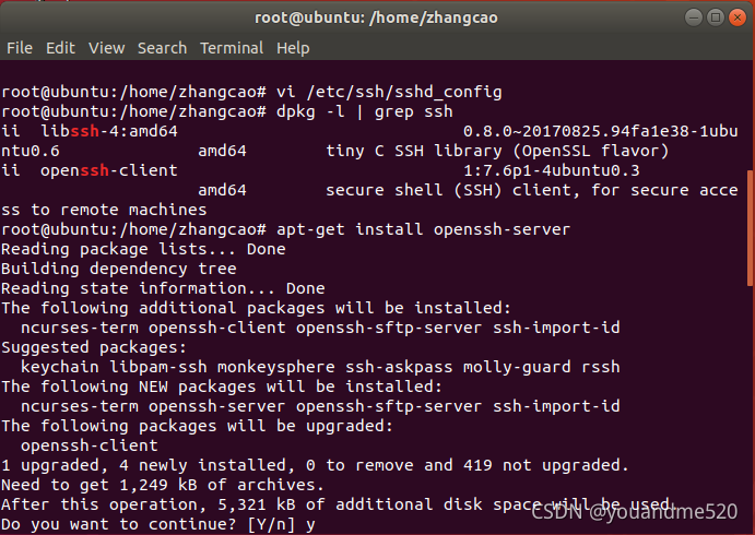 ubuntu开启SSH服务远程登录_ubuntu安装ssh以及开启root用户ssh登录-CSDN博客