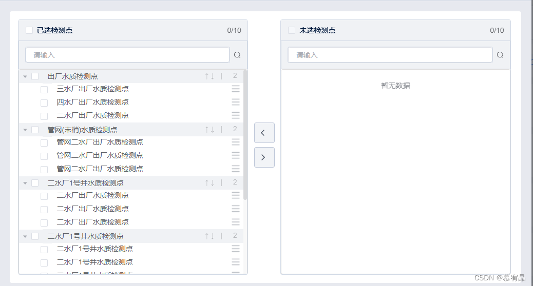 Vue3 树形穿梭框 子节点可内部排序穿梭框内排序 Csdn博客 