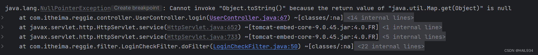 Cannot invoke “Object.toString()“ because the return value of “java.util.Map.get(Object)“ is ...