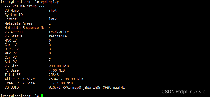 Red Hat7.6新增硬盘扩充到/dev/mapper/rhel-root_red linux server release 7.6 gpt扩容磁盘-CSDN博客