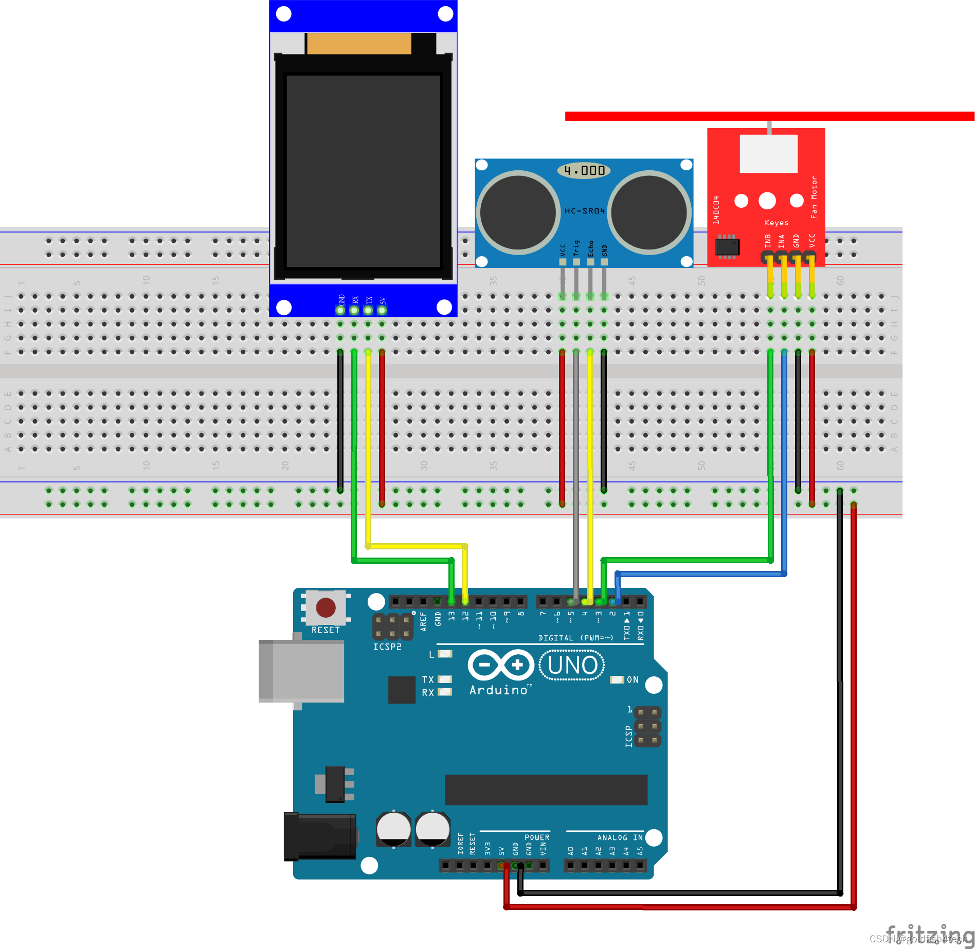 Fritzing软件绘制Arduino面包板接线图传感器模块库文件103_arduino uno r3 面包板-CSDN博客