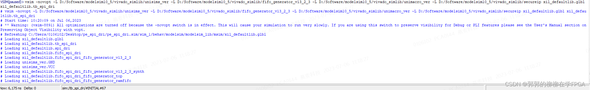 Modelsim与Vivado联合仿真报错误：“Failed to open data file “....dat“ in read mode”_modelsim报错信息transcript在 ...