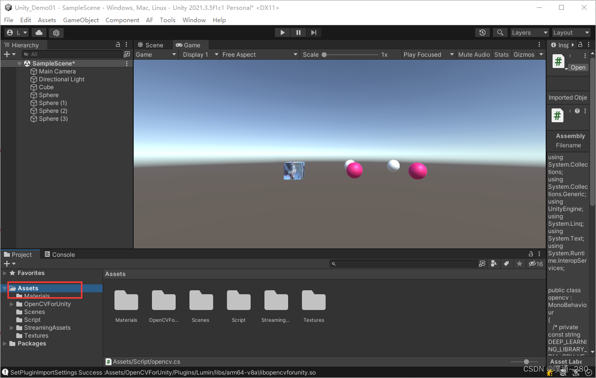 在unity中实现opencvforunity的调用 Csdn博客