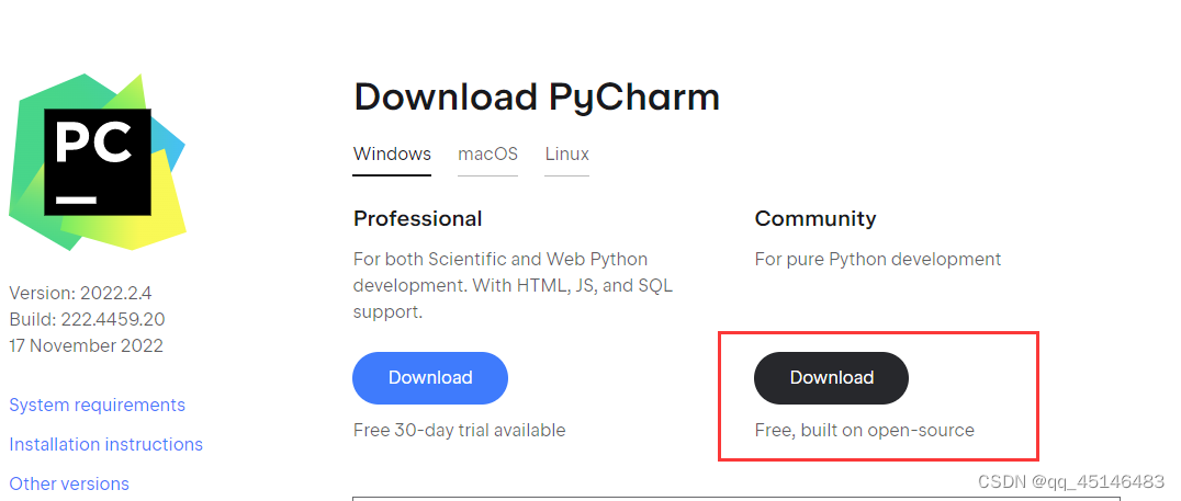 Pycharm2022安装及python环境的搭建_pycharm2022配置python运行环境-CSDN博客