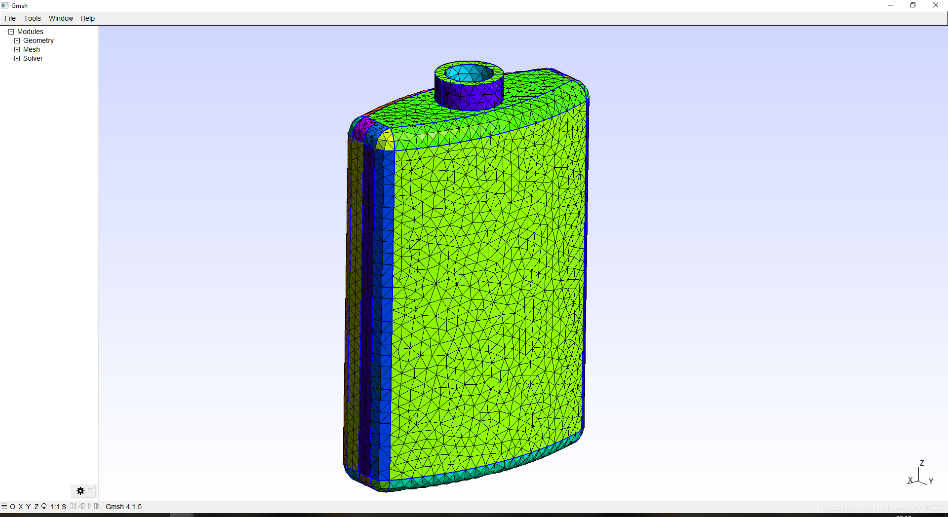 使用gmsh作为三维网格生成器 7.26_breptools::triangulation-CSDN博客