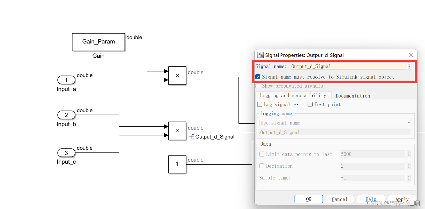Simulink生成C代码，标定量（Parameter）与观测量（Signal）_simulink标定量和观测量设置-CSDN博客