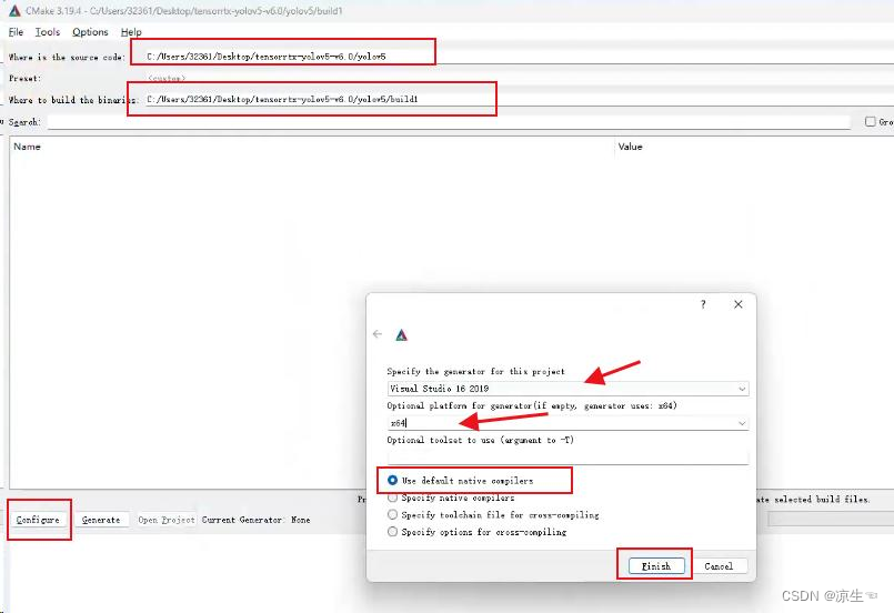 Win10-Yolov5实战+TensorRt部署+Visual Studio2019环境配置+Cmake编译_cuda visual studio 2019 cmake配置-CSDN博客