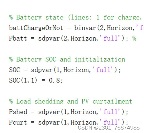 带有PV面板和电池的孤岛微电网的混合整数线性规划（MILP）调度_电网规划milp-CSDN博客