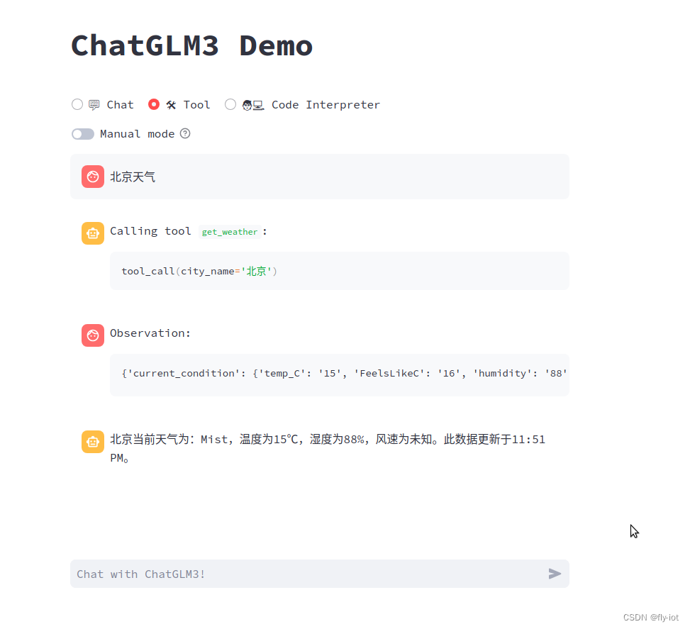 【chatgpt】使用docker运行chatglm3，原生支持工具调用（Function Call）、代码执行（Code Interpreter）和 Agent 任务，可以本地运行啦 ...
