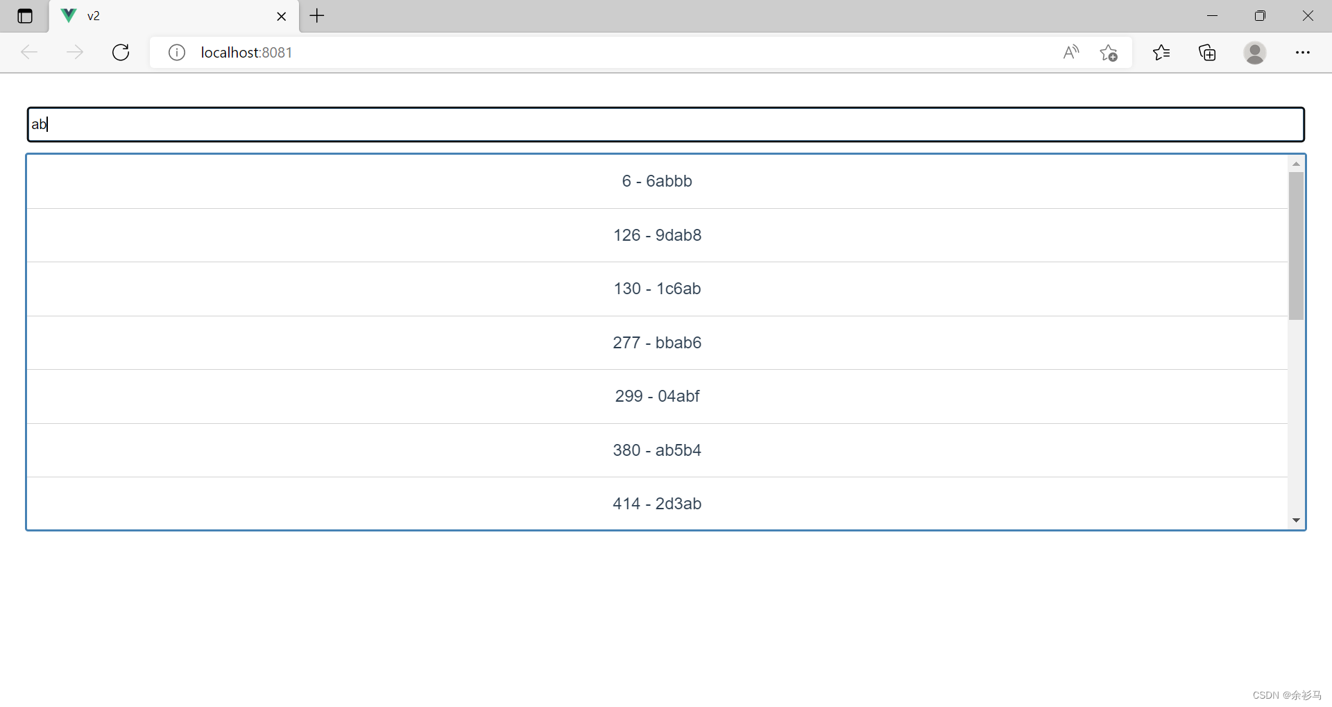 Vue 优化长列表性能与模糊实时搜索实现_vue3 vue-virtual-scroll-list-CSDN博客