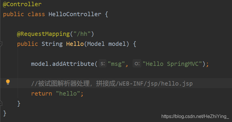 SpringMVC用注解写第一个程序HelloSpringMVC_完成控制器中内容的编写,使用注解完成所需要的配置,添加数据 hello 为 hello spri-CSDN博客