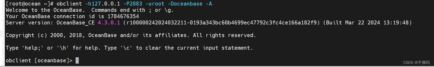 关于OceanBase单机版 重启后无法链接问题解决方案_obd-1006: failed to connect to oceanbase ...