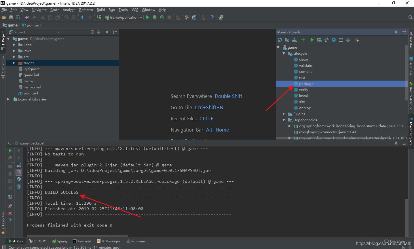 SpringBoot学习二：如何运行jar包，打包好的jar文件？_snapshot jar包怎么打开-CSDN博客
