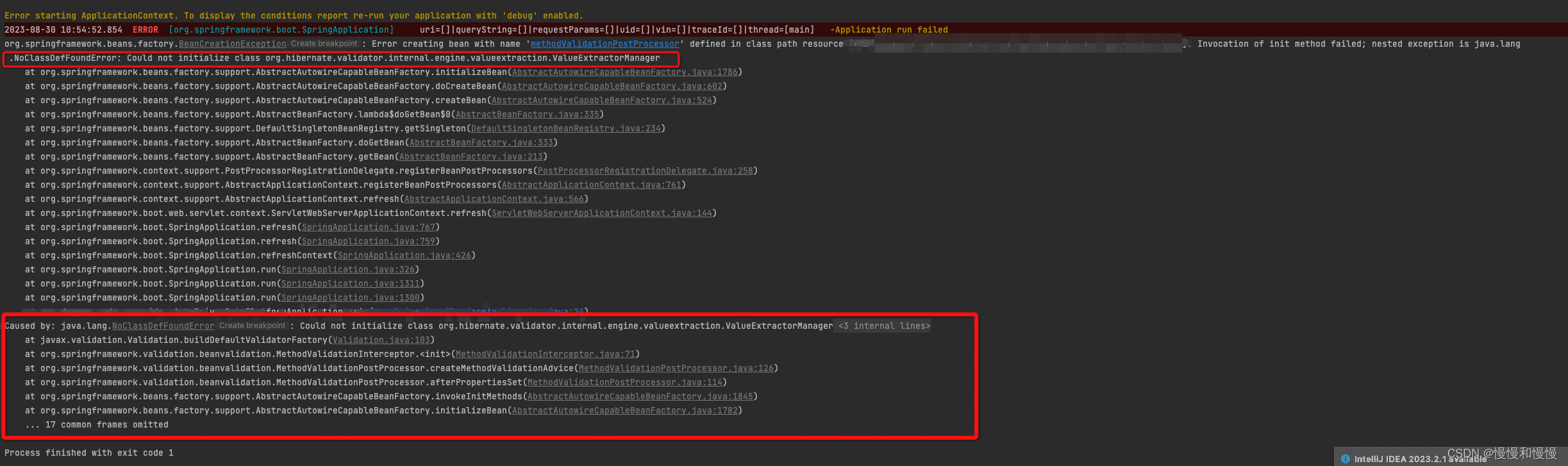 Could not initialize class org.hibernate.validator.internal.engine.valueextraction ...