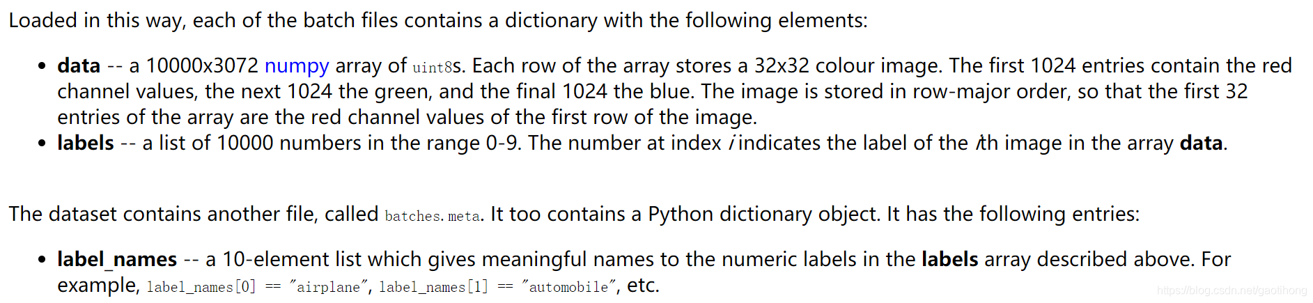 cifar10的数据读取及显示_显示cifai10-CSDN博客