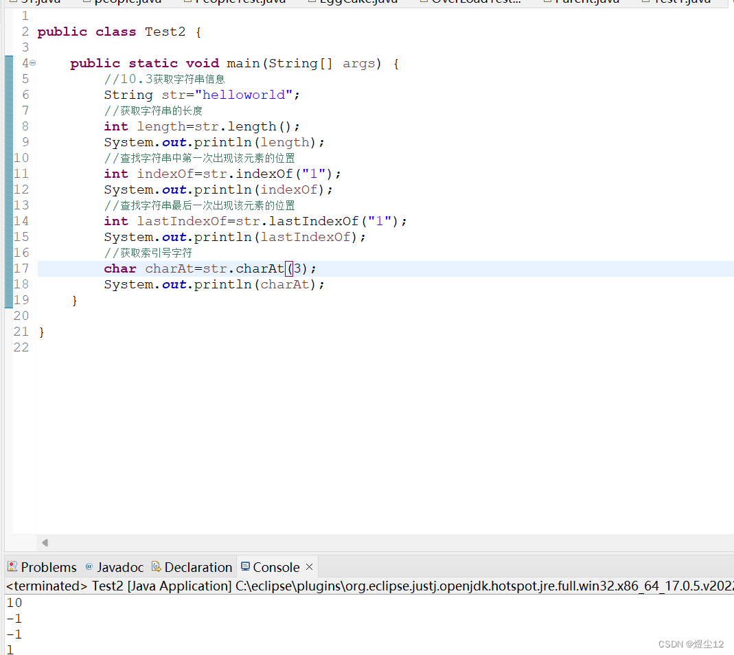 第十章，字符串总结_设定义语句: string str= “welcome”; 则str. substring (3) -CSDN博客