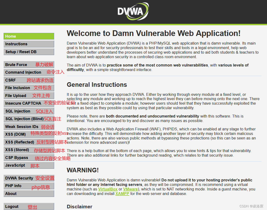 DVWA靶场搭建与内容浅析-CSDN博客