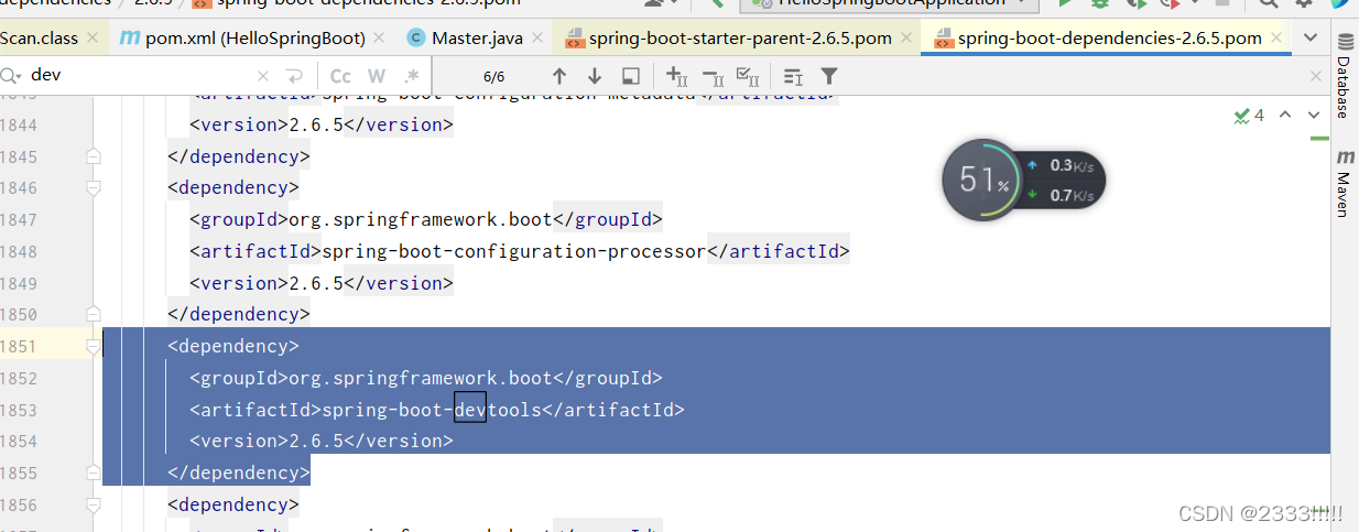 springboot基础依赖导入管理lombok和dev-tools的使用_spring-boot-devtools依赖导入问题-CSDN博客