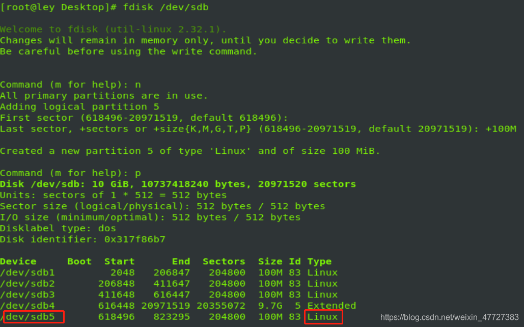 Linux 中 的磁盘 分区_dev sdb1 clean-CSDN博客