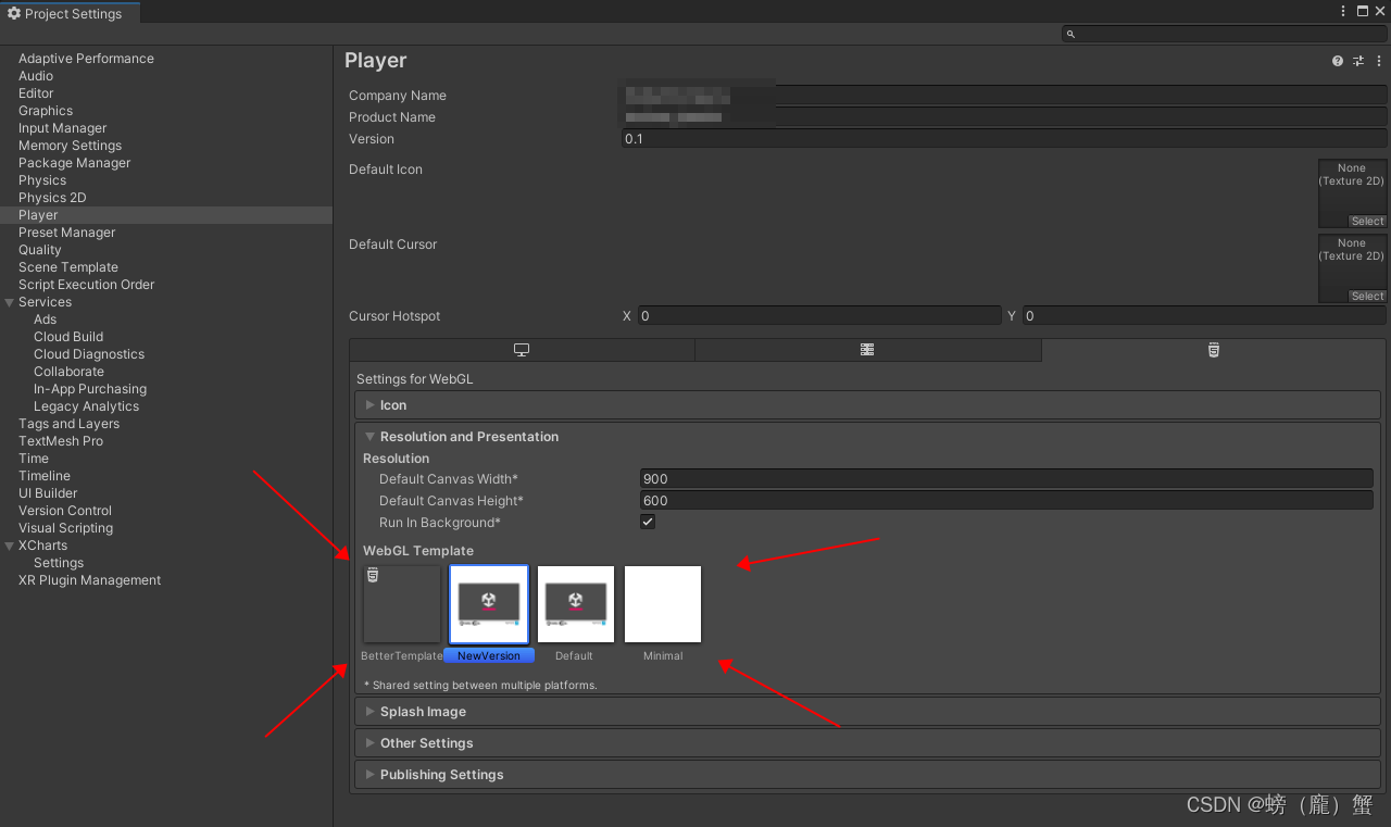 自定义WebGl打包模板【Unity 2021.3.2】_universal webgl template 1.3-CSDN博客