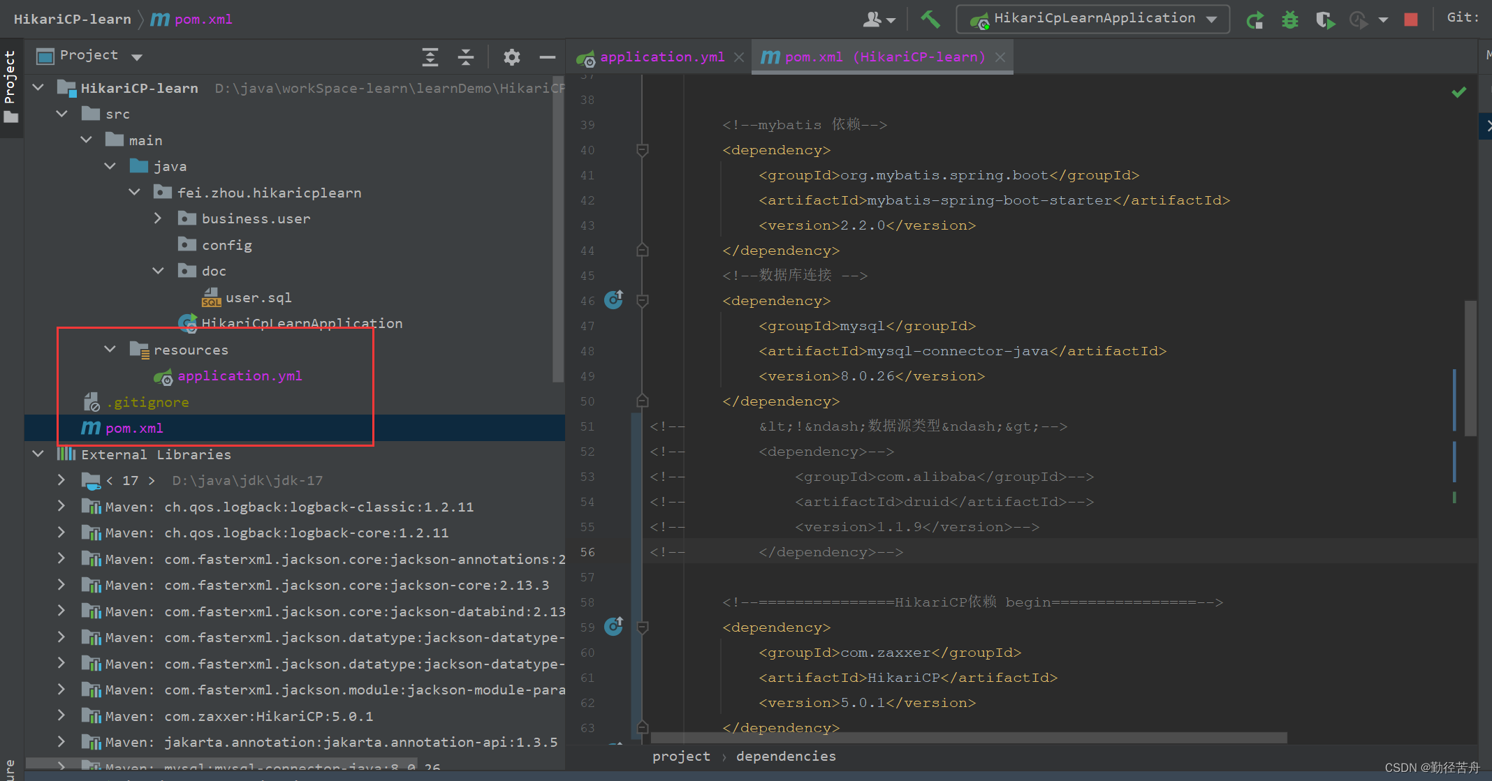HikariCP--基础--3.2--使用--SpringBoot整合HikariCP_hikaricp pom-CSDN博客