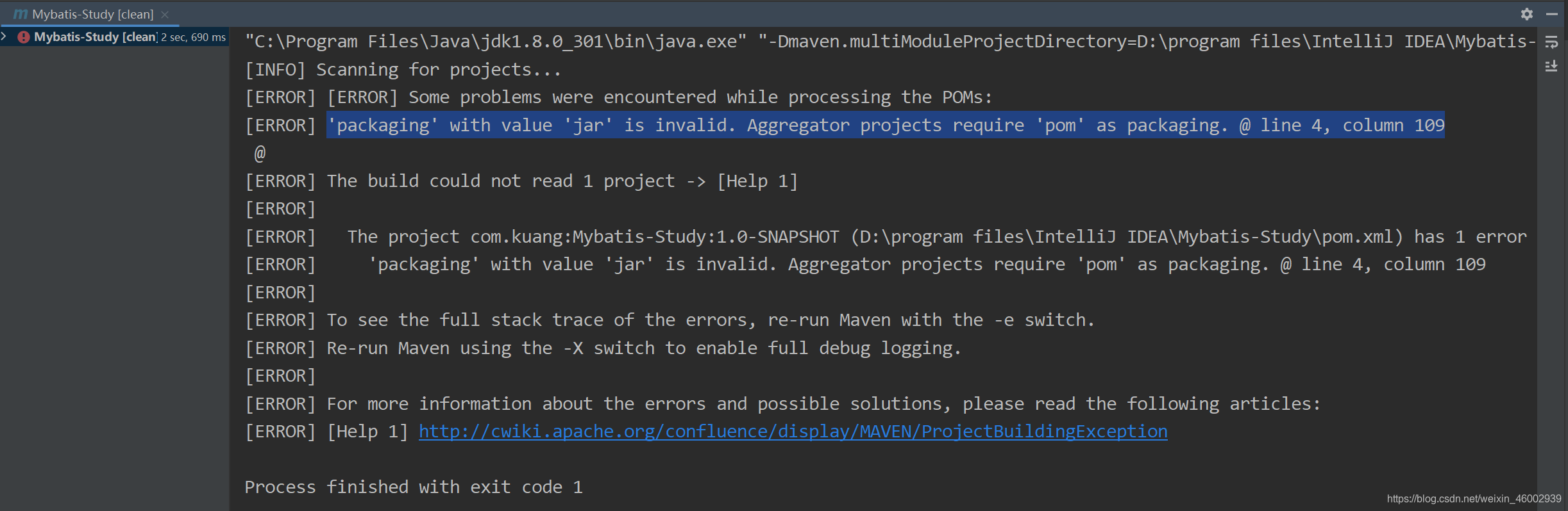maven执行clean后报错Process terminated_maven clean process terminated-CSDN博客