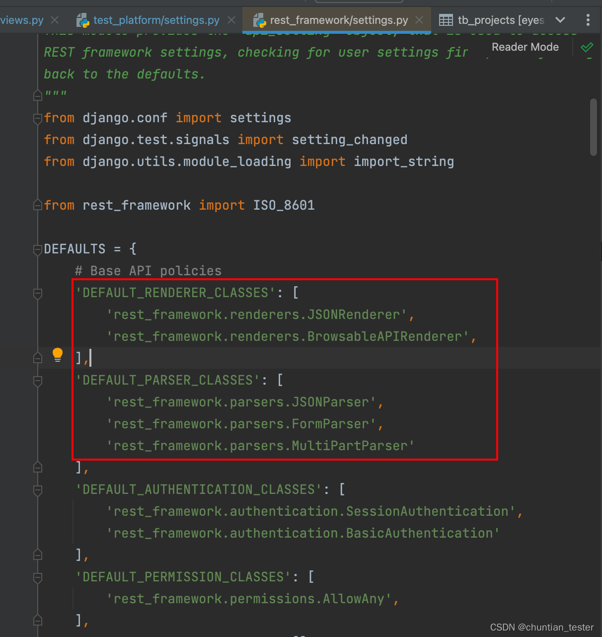 DRF--APIView的Request对象,Response对象,parser解析器,render渲染器_drf render-CSDN博客