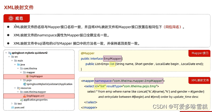 JavaWeb Day09 Mybatis-基础操作02-XML映射文件&动态SQL_动态sql和xml映射文件-CSDN博客