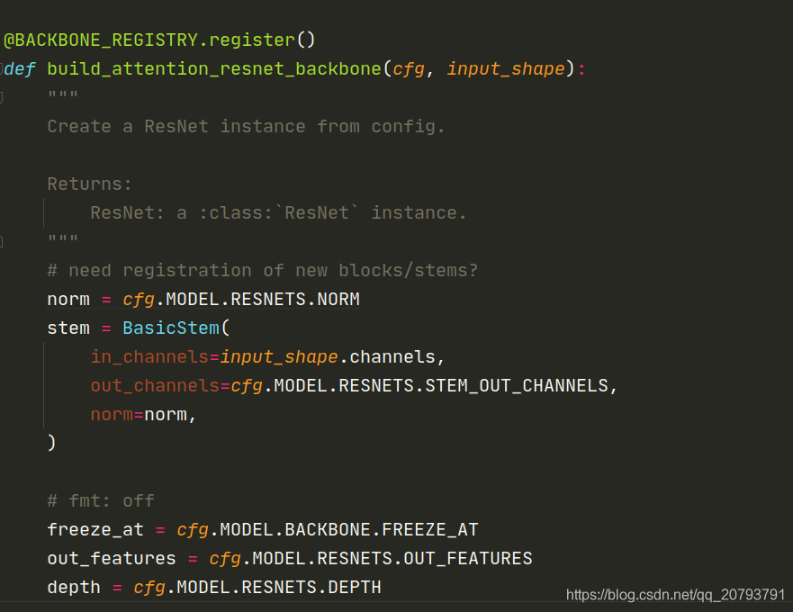 detectron2学习:KeyError: “No object named ‘XXXXX‘ found in ‘BACKBONE‘ registry!“_no object named ...