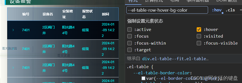 element plus table组件去掉/更改hover样式_element plus table hover-CSDN博客