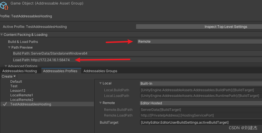 Addressable（8）Addressable Hosting可寻址托管窗口配置_addressables hosting services-CSDN博客