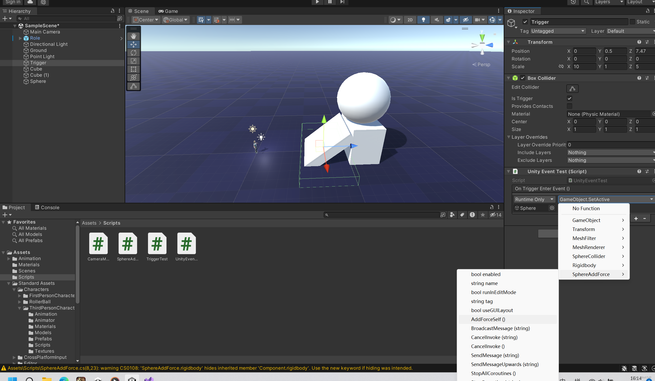 T06_unity人物触发器 c#_unity 触发器产生条件-CSDN博客