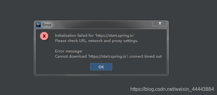 idea在创建项目的时候报错：Initialization failed for ‘https://start.spring.io‘解决方案 ...