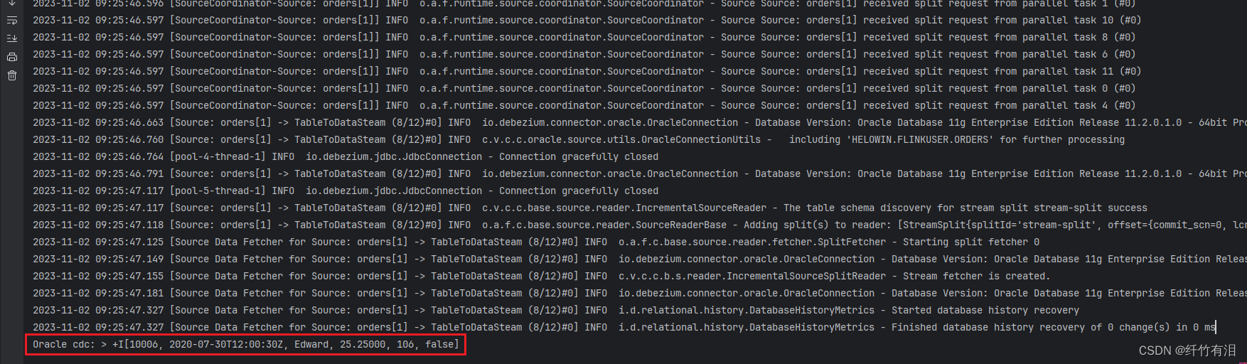 FlinkCDC系列之Oracle实时数据采集-CSDN博客