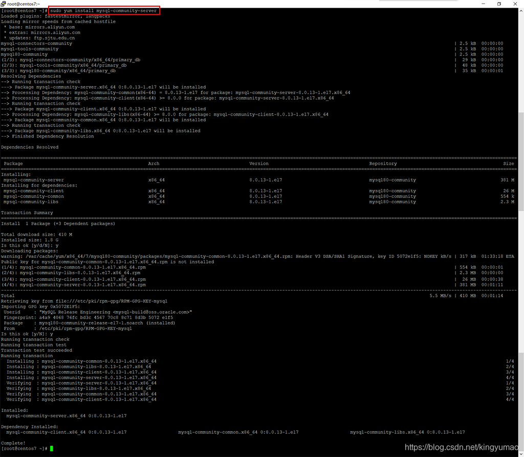 CentOS环境搭建 - 在CentOS7.5中安装Mysql8.0_centos mysql 5 和 mysql 8-CSDN博客
