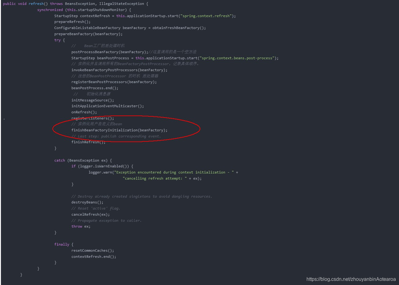 spring源码笔记（四） ----Bean的创建源码调用链分析_创建bean并调用bean-CSDN博客