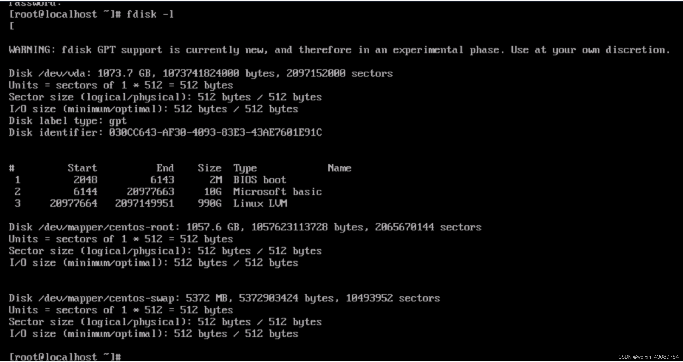 Centos7使用GPT格式分区表安装操作系统_centos7 gpt分区安装-CSDN博客