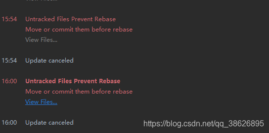 Untracked Files Prevent Rebase IDEA拉取Git分支报错-CSDN博客