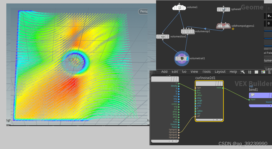 使用VOP与SDF的涡流效果实现-CSDN博客