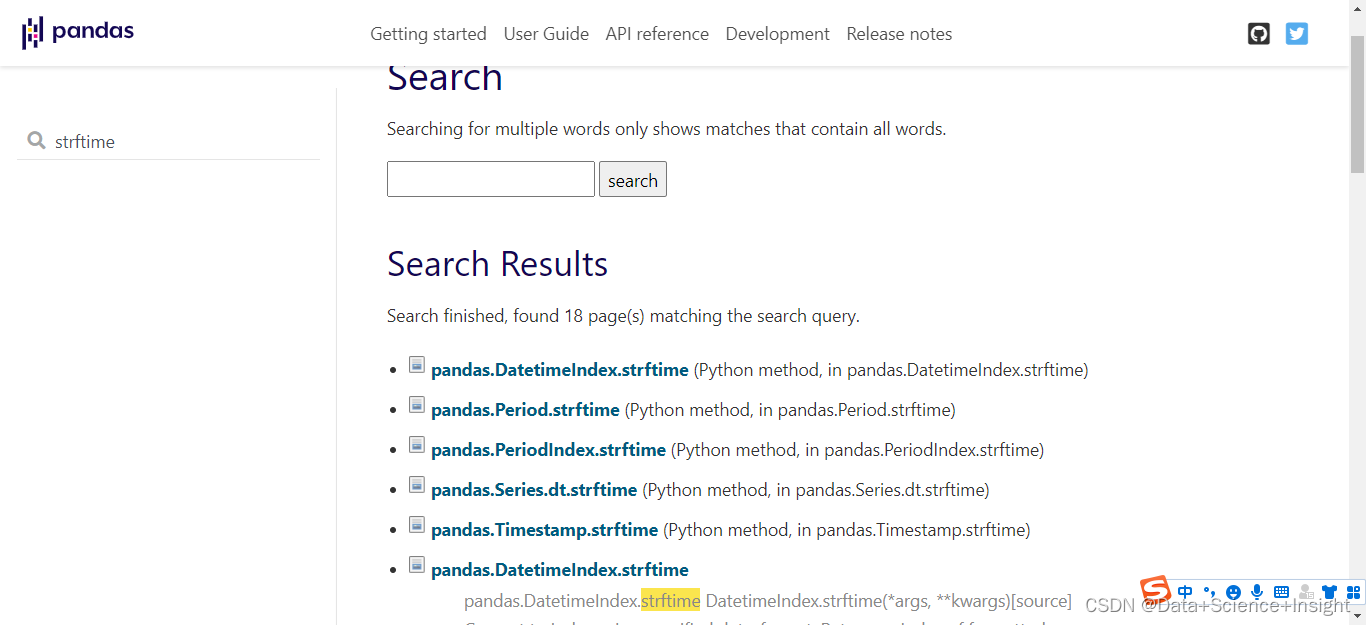 Pandas使用strftime函数将dataframe的日期格式数据列按照指定格式（format）转化为日期（时间）字符串数据列pandas Strftime Csdn博客