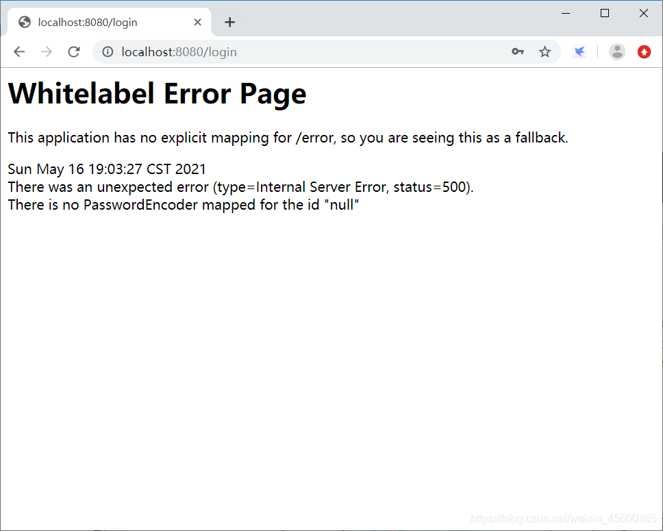 SpringSecurity There is no PasswordEncoder mapped for the id “null“_springsecurity6 there is no ...