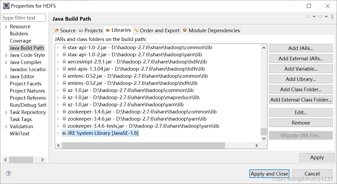 Exception in thread “main“ java.lang.UnsupportedClassVersionError: HDFS/hdfs has been compiled ...