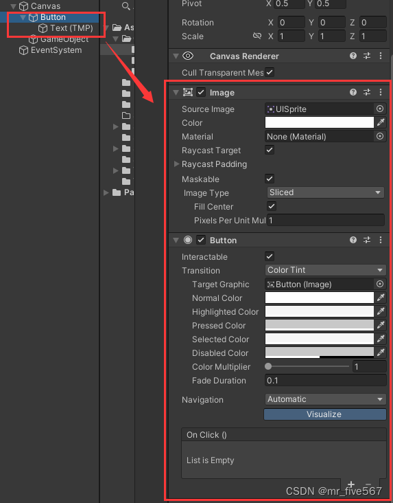 Unity UGUI之Button控件的简单认识_unity gui.button-CSDN博客