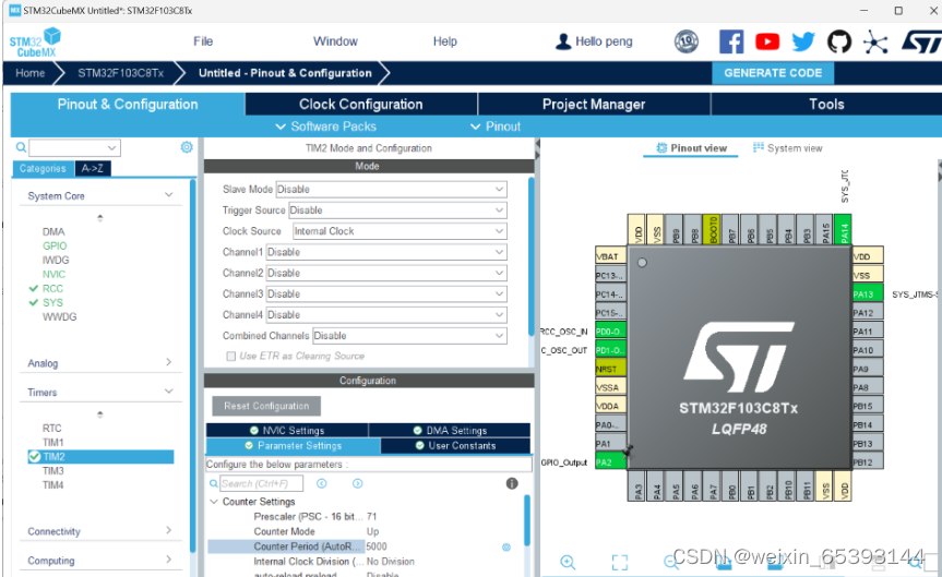 嵌入式系统第8-9周作业定时器&PWM应用编程_嵌入式stm32工程师系统养成–实战训练营-9周达成(包更新)-CSDN博客