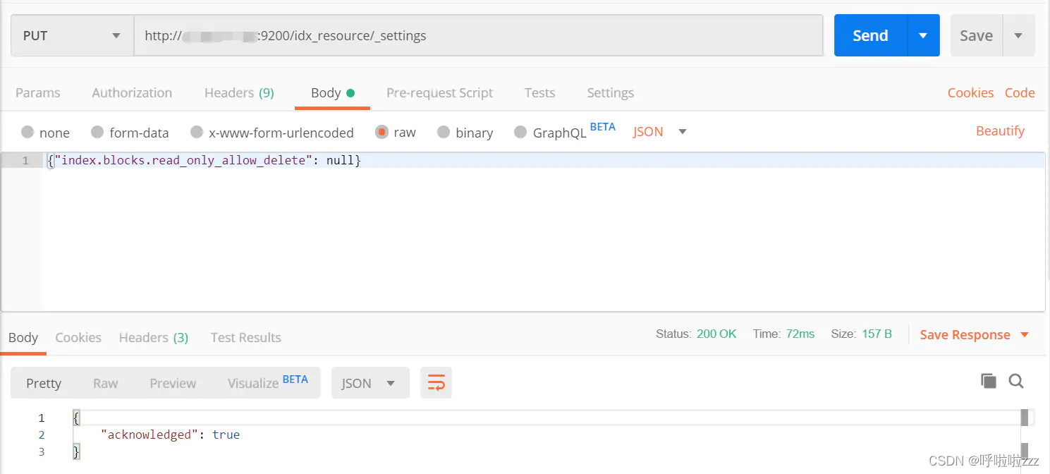 ElasticSearch报错blocked by: [FORBIDDEN/12/index read-only / allow delete (api)]_curl forbidden ...
